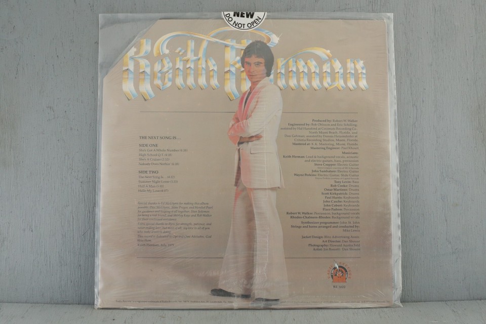 KEITH HERMAN The Next Song Is 1979 LP Sealed VINYL Record NEW OLD STOCK ...