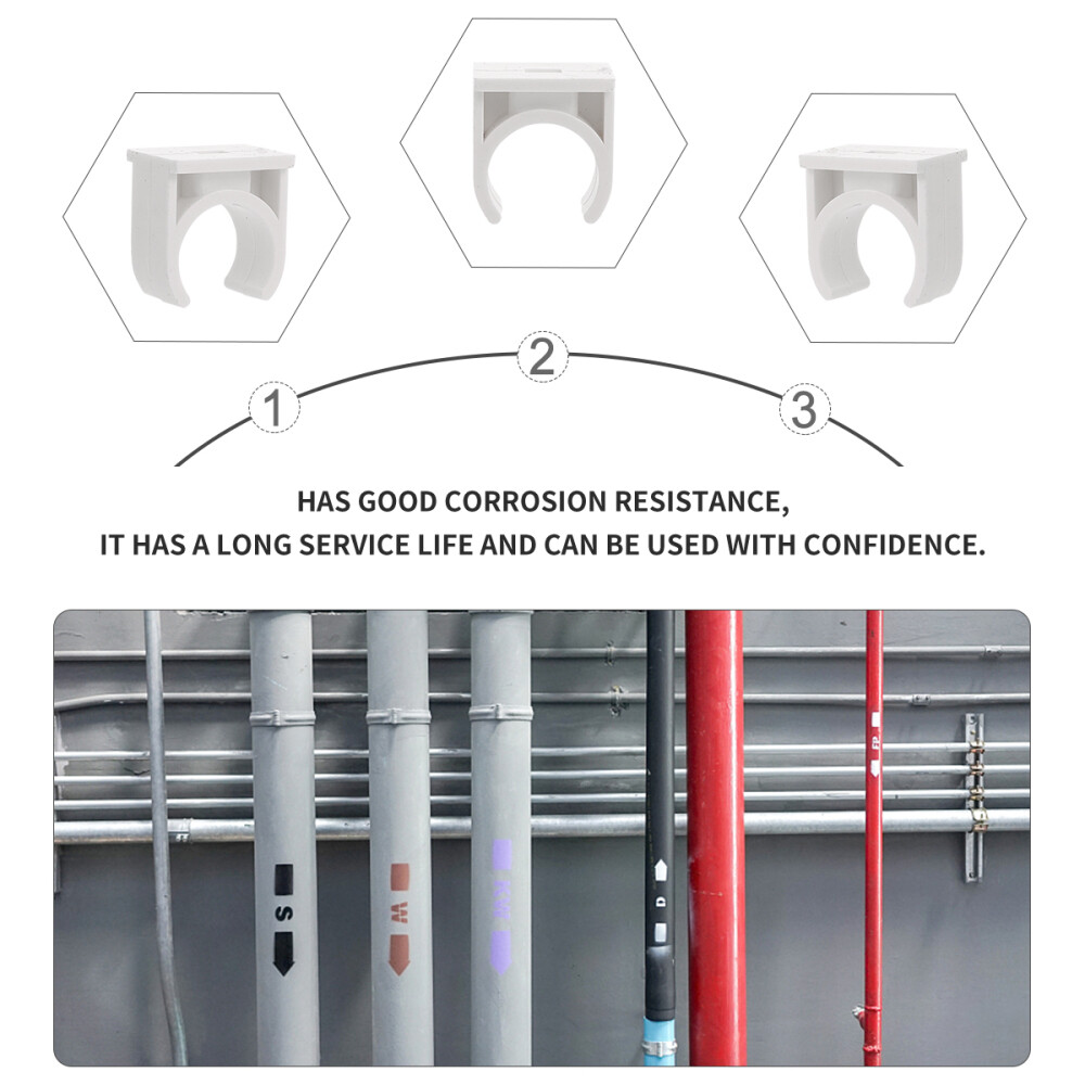 U-shaped Pipe Clamp Pvc Hooks Brackets Half Clamps Hanger | eBay