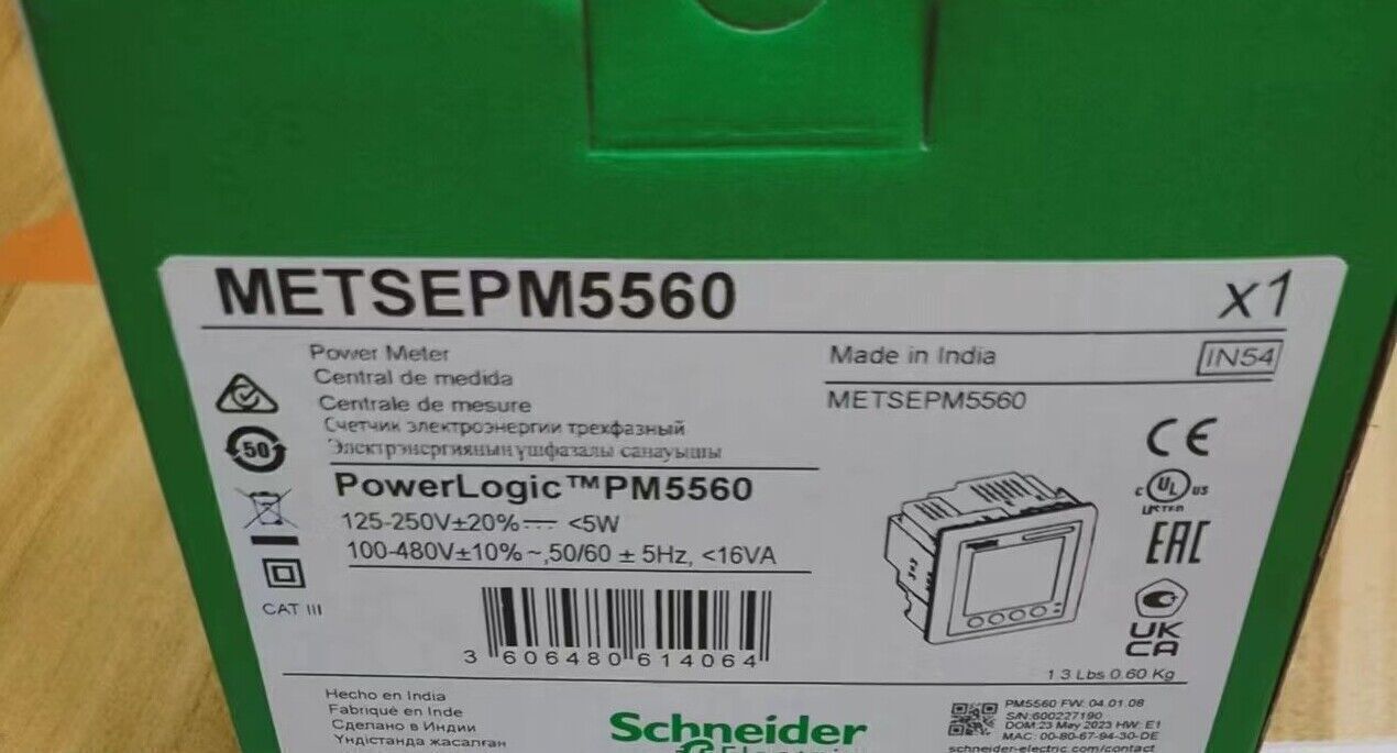 New Schneider METSEPM5560 Multifunctional Instrument PM5560 Power logic ...