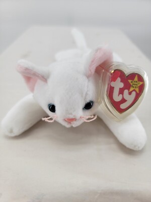 Rare! Ty Beanie Baby Flip the Cat! With Tag errors and 1993 WHITE | eBay