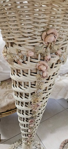 1 Large Antique Barbola Roses, Flowers with garlands & swags of florals ...