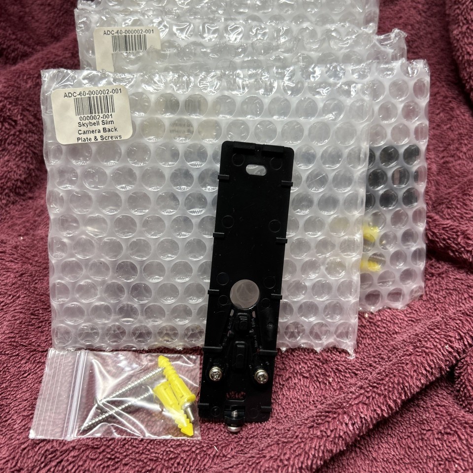 Alarm.com Skybell Slim Doorbell Camera Back Plate & Screw Set LOT OF 15 ...