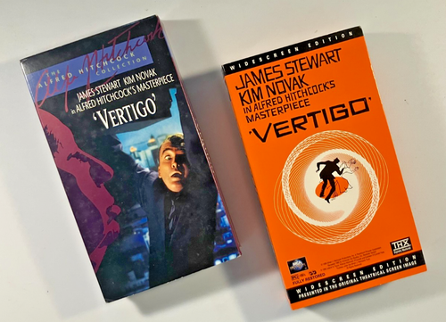 Vertigo 1958 Alfred Hitchcock Movie VHS 1999 Kim Novak James Stewart 2 Versions! 96898314633| eBay