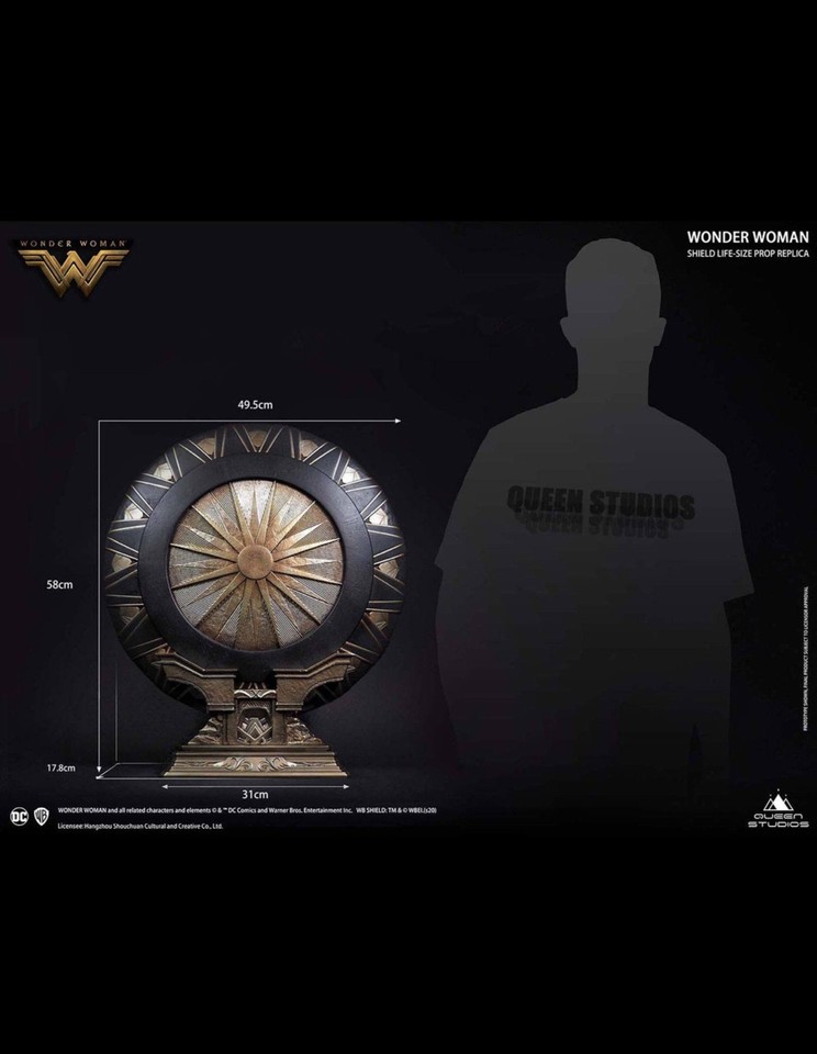 Wonder Woman 1/1 Replica Wonder Woman Shield Regular Edition 58 cm ...