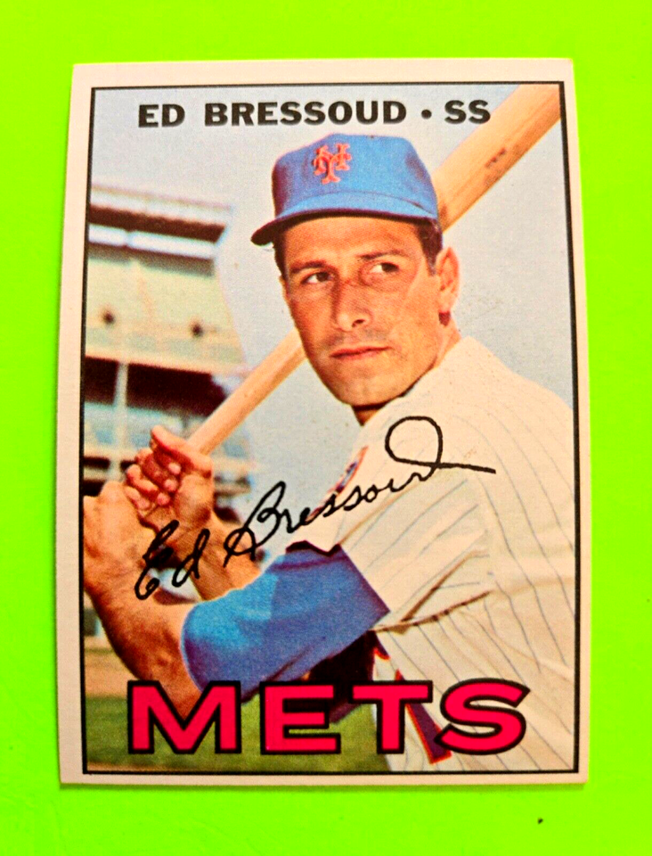 Lot of 9 1967 Topps METS vintage baseball cards JERRY GROTE, Tom ...