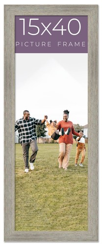 15x40 Frame Grey Real Wood Picture Frame Width 1.5 inches | Interior ...