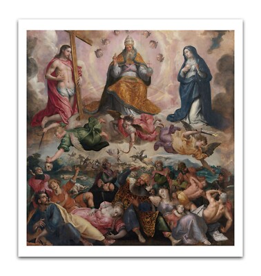 Michelangelo DOOMSDAY 1536 Vintage Painting 17x18" Print Poster | eBay