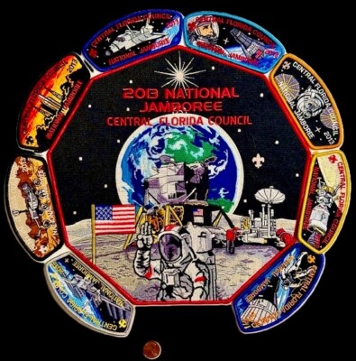 BOY SCOUT BSA CENTRAL FLORIDA OA TIPISA 326 2013 JAMBOREE 9-PATCH JSP ...