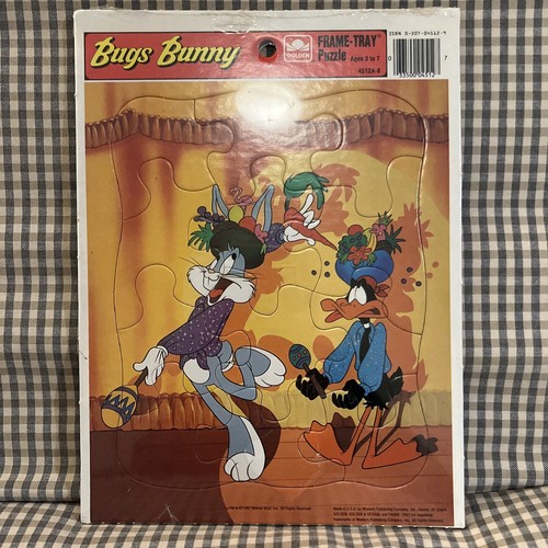 Bugs Bunny Looney Tunes 1987 Golden Frame Tray Jigsaw Puzzle - RARE ...