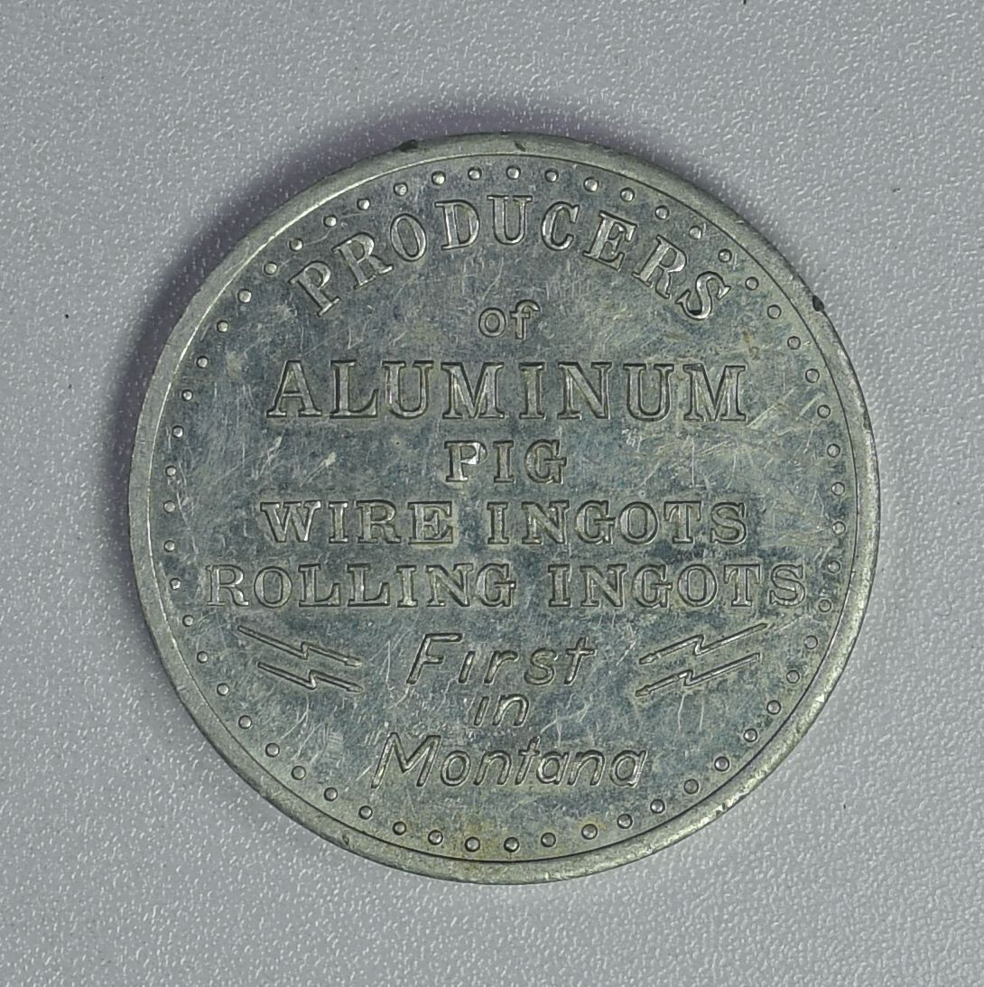 Anaconda Aluminum Company token August 15, 1955, 50 mm Coin / So Called ...
