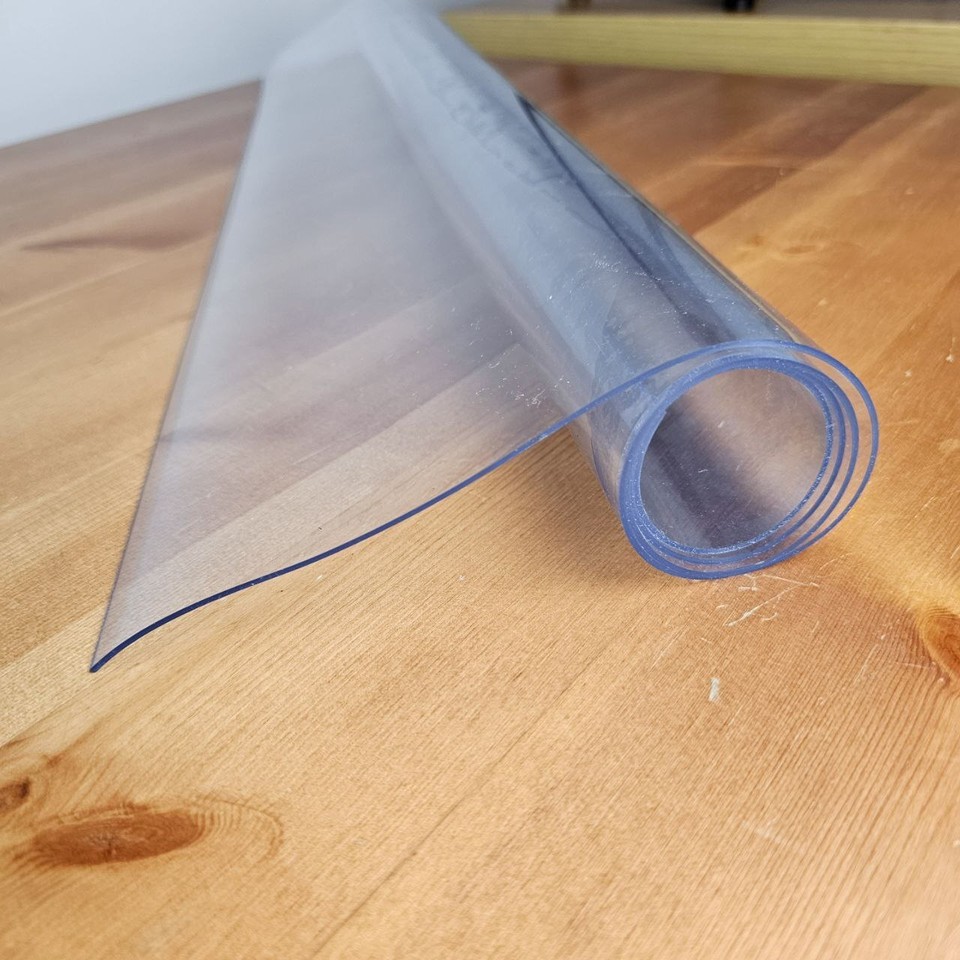 2mm Transparent PVC tablecloth film clear table cloth protector mat ...