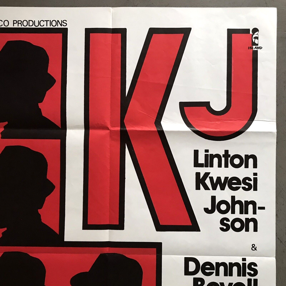 Authentique Affiche de Concert de 1984 à Paris LKJ DUB Band Reggae ...