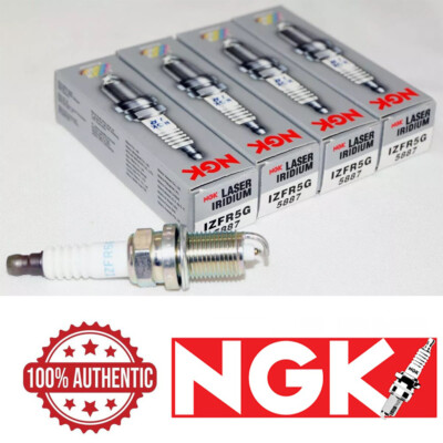 NGK Laser Iridium Spark plug 5887 IZFR5G Set of 4 | eBay