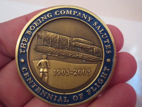 2003 THE BOEING COMPANY SALUTES CENTENNIAL OF FLIGHT COIN IN THE CASE 2 ...