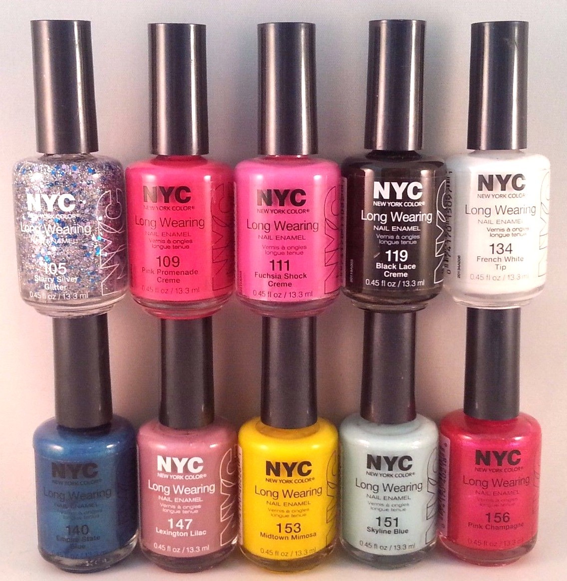 NYC New York Color Long Wearing Nail Enamel BUY 2 GET 1 FREE ADD 3 ...
