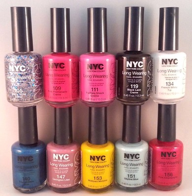 NYC New York Color Long Wearing Nail Enamel BUY 2 GET 1 FREE ADD 3 ...
