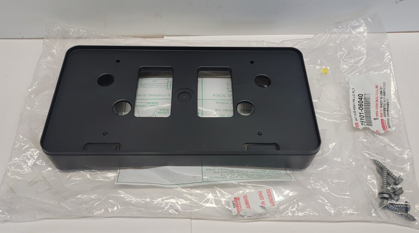 Genuine Toyota Camry Front License Plate Frame 75101-06040 OEM | eBay