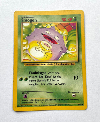 Smogon 51/102 Ensemble de Base 1999 Pokémon Vintage - Bon État | eBay