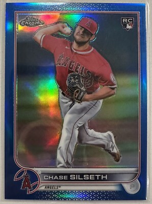 2022 TOPPS CHROME UPDATE CHASE SILSETH ROOKIE RC /199 BLUE REFRACTOR # ...