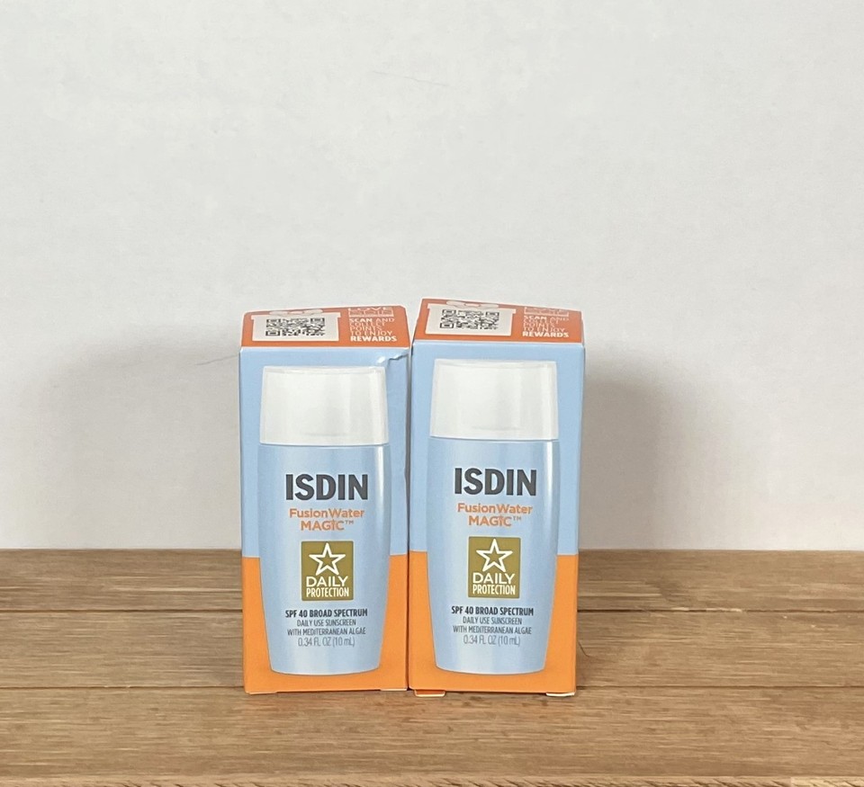 ISDIN Fusion Water Magic SPF Broad Spectrum Sunscreen 0.34 fl oz MINI ...