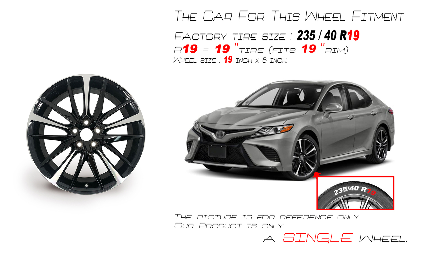 2019 Toyota Camry Rims 19 Inch