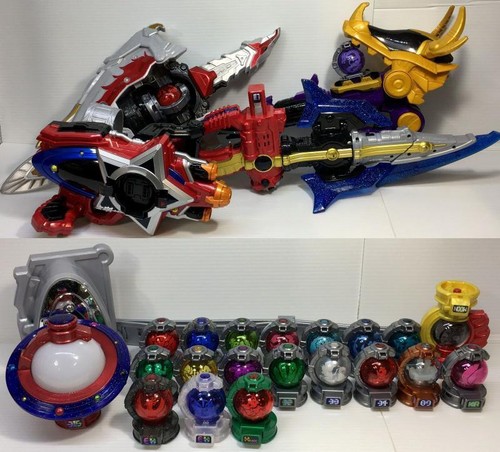 Power Rangers Uchu Sentai Kyuranger DX Morpher Weapon 7p Kyutama 20p ...