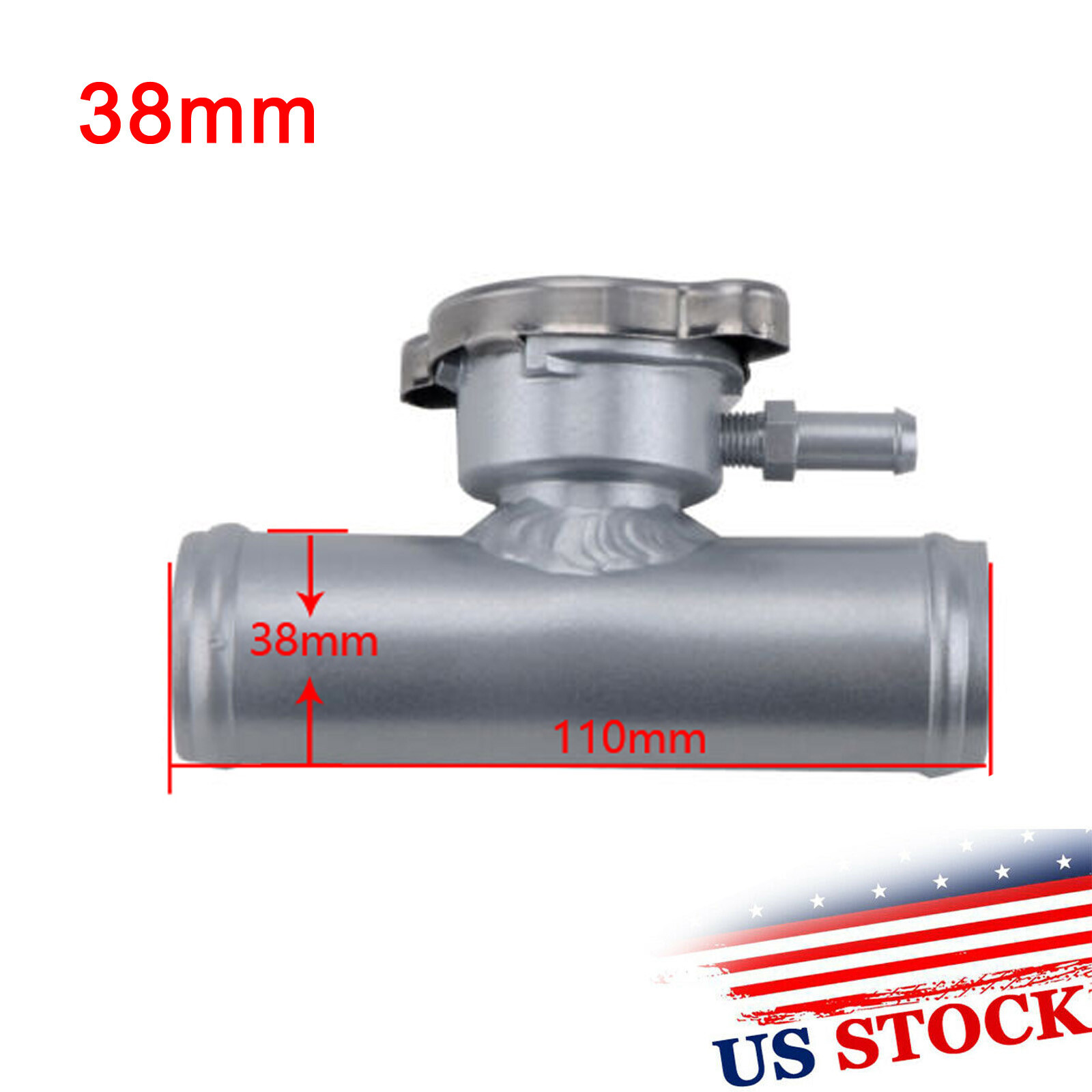 🔥38MM ALUMINUM RADIATOR HOSE FILLER IN LINE COOLANT HOSE DRAIN 1-1/2 ...