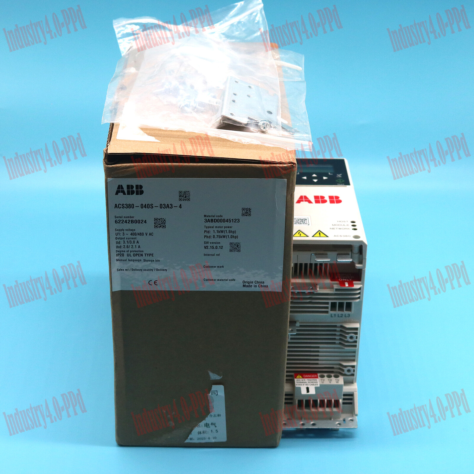 1PC ABB Inverter ACS380-040S-03A3-4 3P AC380V 480V 1.1KW spot stock for ...