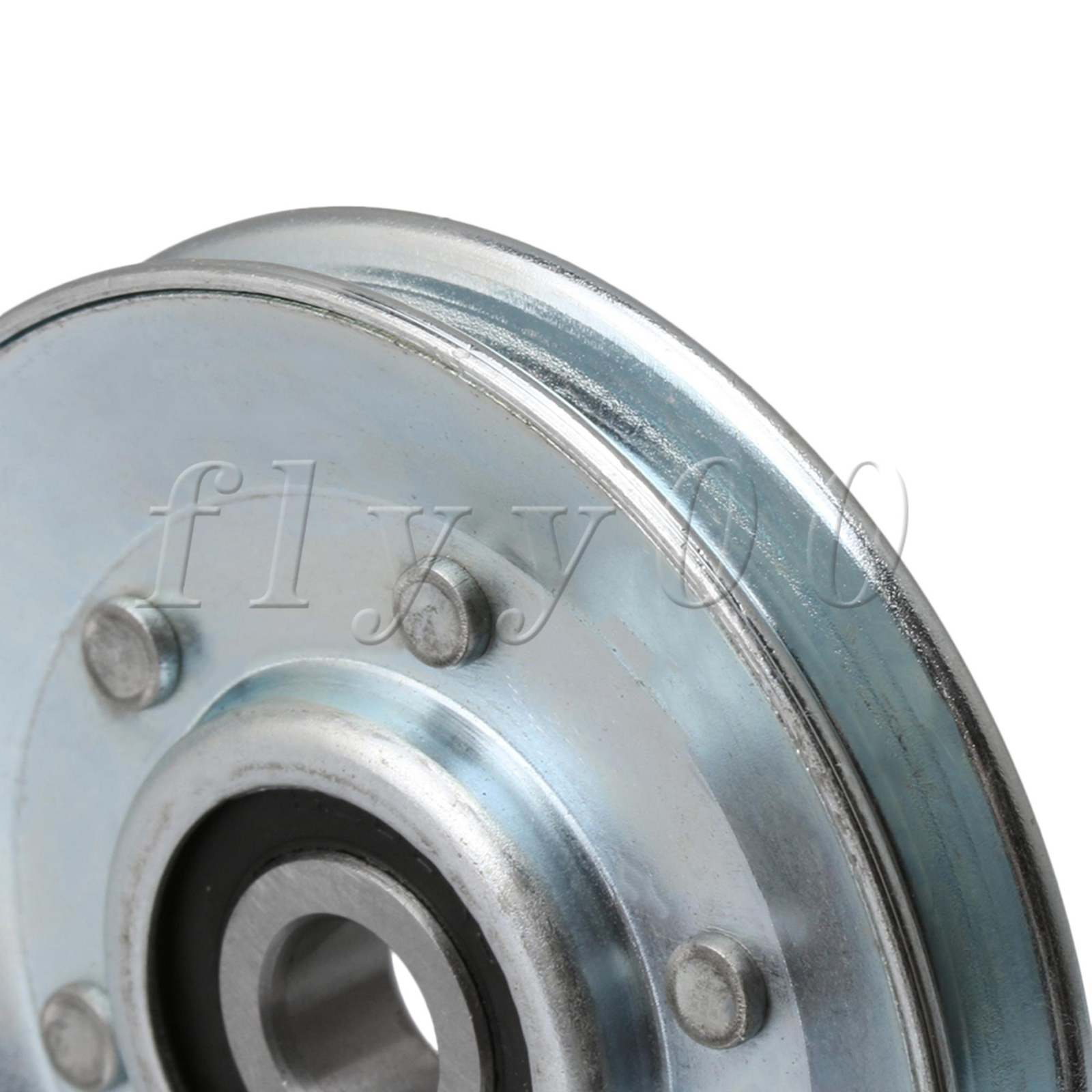 73x10mm Industrial Silver Iron V Type Bearing Cable Pulley Wheel ...