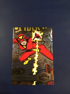 2021 Skybox Marvel Metal Universe # 187 SPIDER WOMAN Spider Man Base ...