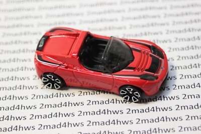 Hot Wheels PACKAGE pull red 2008 TELSA ROADSTER loose | eBay