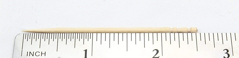 Bamboo Wooden Toothpicks |1000-Piece Large Wood Round Toothpicks Holder ...