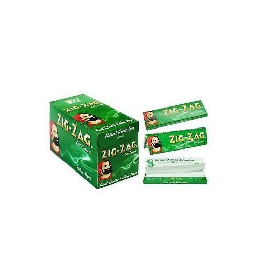New ZIG ZAG GREEN Rizla Cut Corners ROLLING Papers Tobacco Cigarette ...