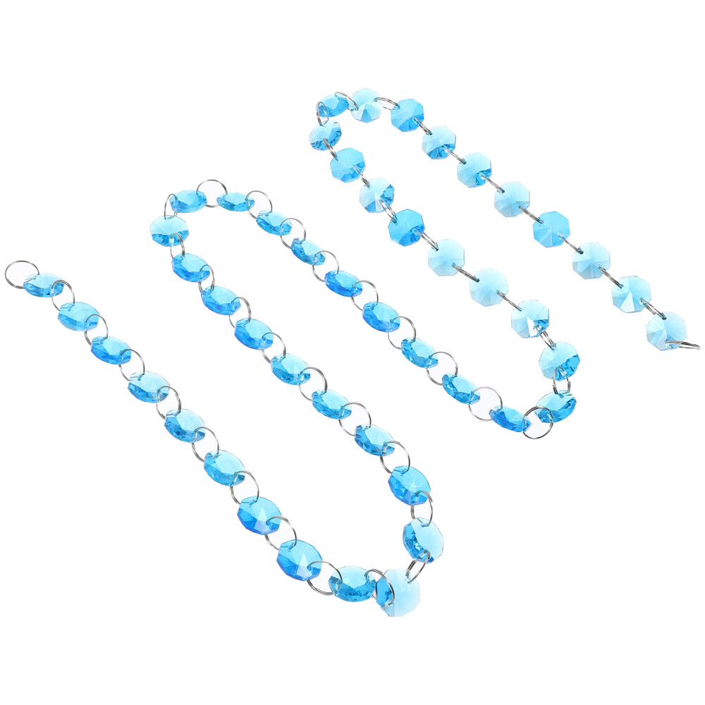 4pcs Octagon Bead String Decoration Glass Bead String Decor Hanging ...