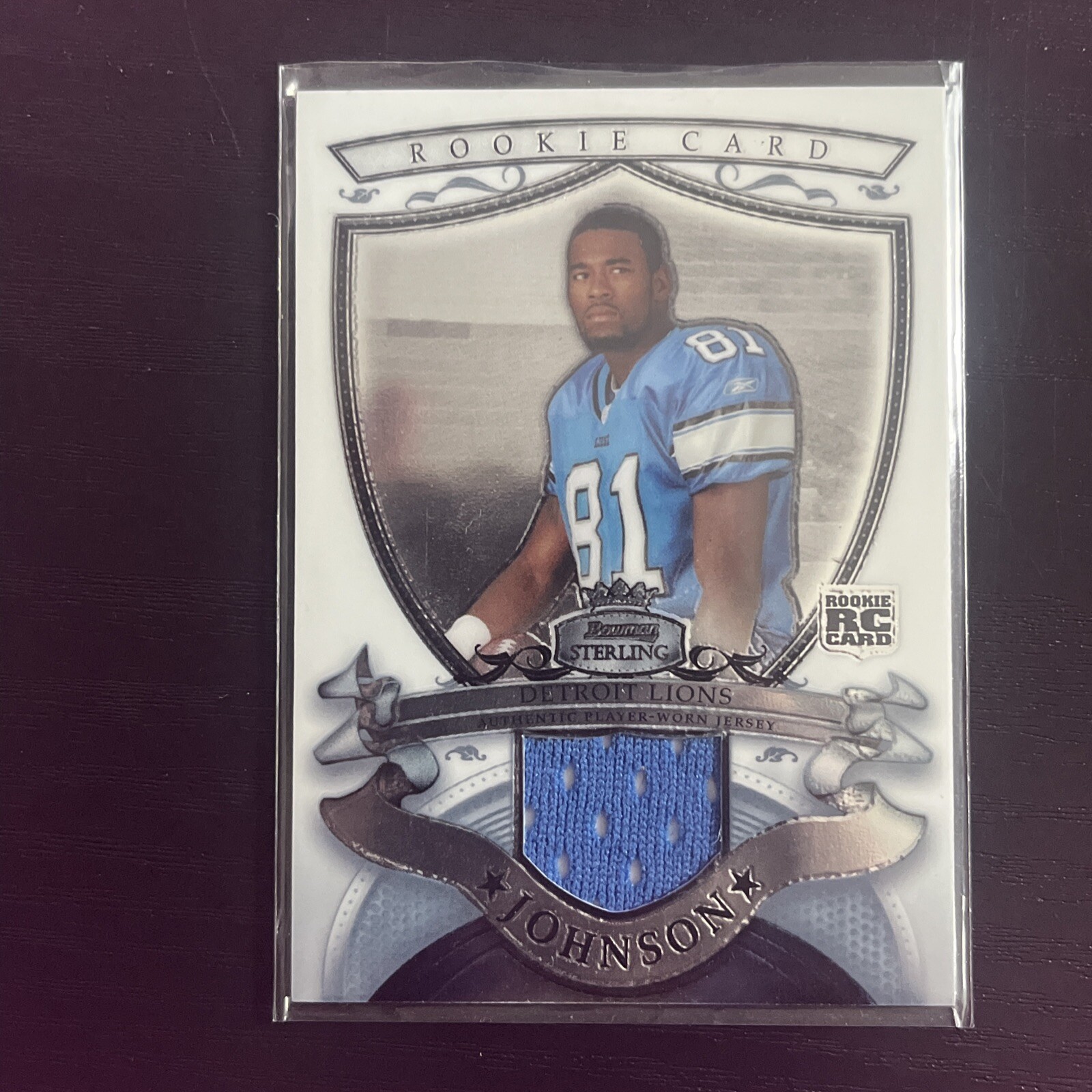 Calvin Johnson Rookie Card Topps Holographic Jersey Patch | eBay