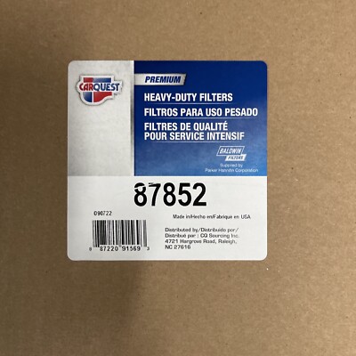 Carquest 87852 Air Filter Replaces 42852 A52087 LAF852 AF169 AF332 ...
