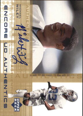 2000 Upper Deck Encore UD Authentics #MW Michael Wiley Autograph Card ...