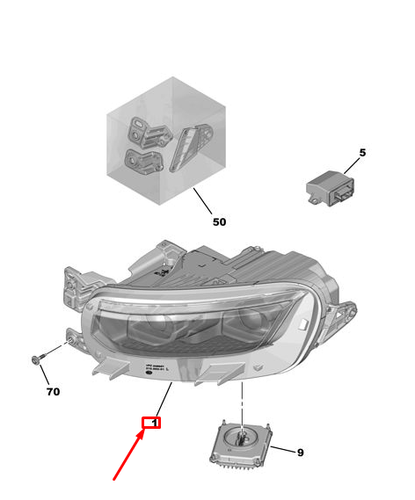 CITROËN C5 AIRCROSS Front Left Headlight LHD 9816925580 NEW GENUINE | eBay