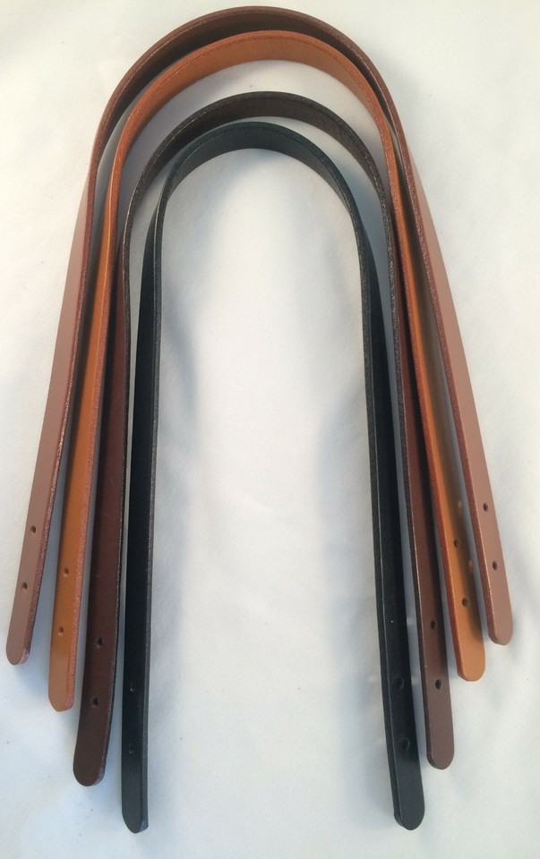 Pair DIY Craft Thick Cowhide Leather Straps/Handles Bags Totes - DIY ...