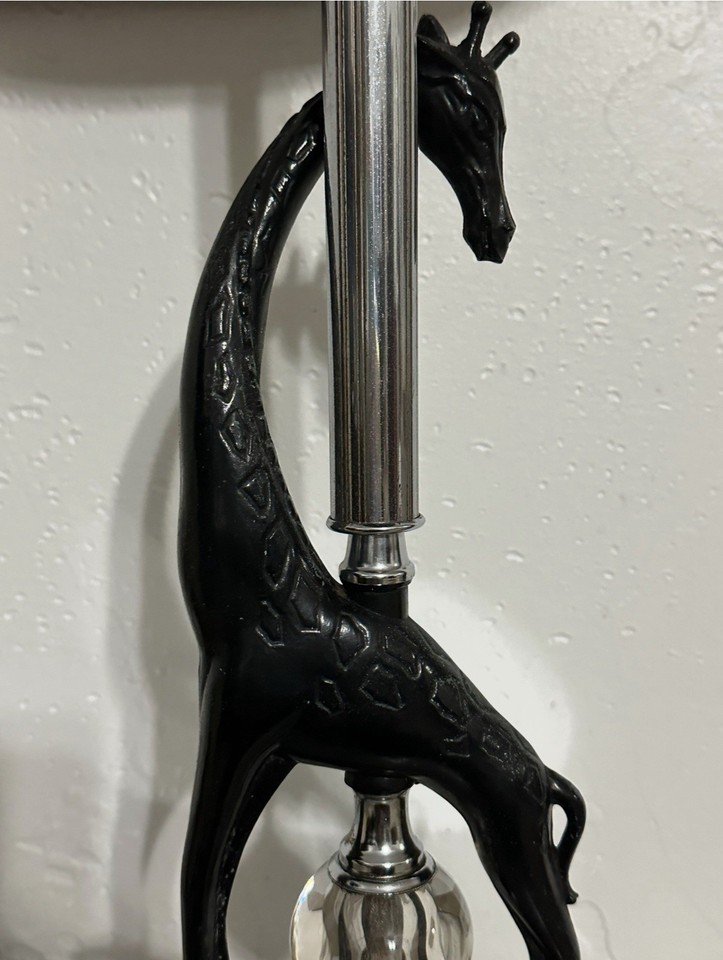 Vintage Chrome, Cast Iron, and Glass Floor Standing Ashtray With ...