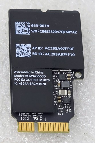 Broadcom BCM94360CD 802.11ac WiFi WLAN Bluetooth 4.0 Card 6871658863422 ...
