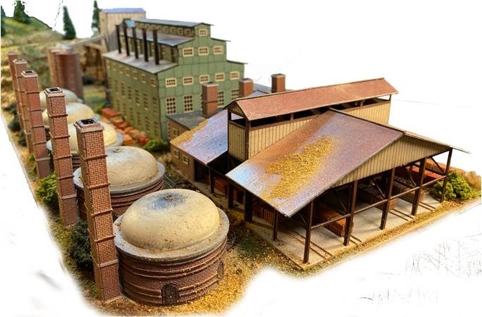 N Scale Architect 10054 C&H Brick & Block Company Kit Trackside ...