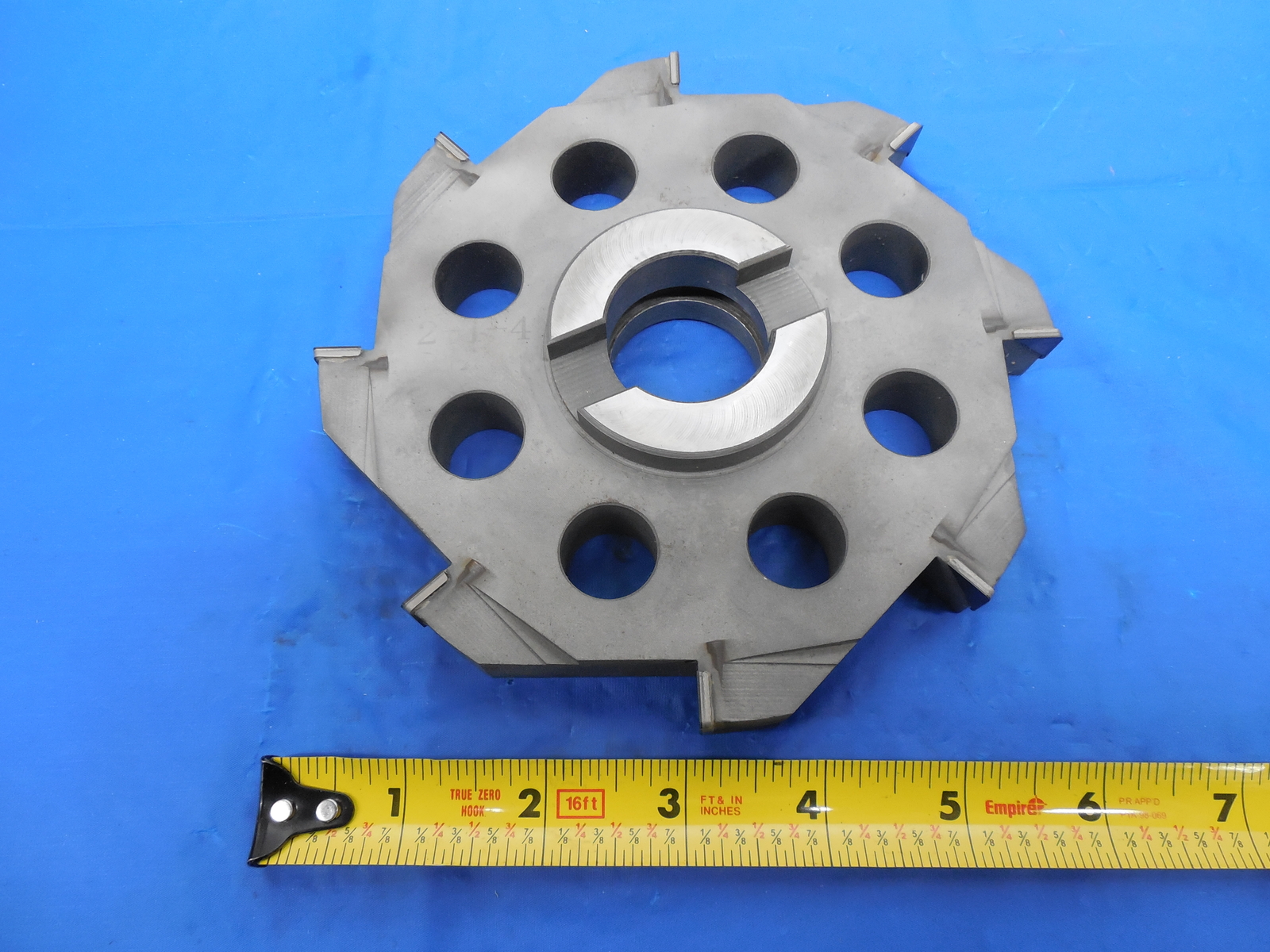 6" DIAMETER BACK SPOT FACE CUTTER 1-1/4" PILOT 9/16" KEY 8 FLUTE ...