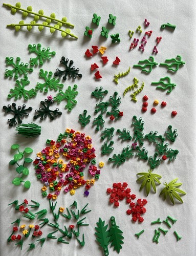 Lego Bulk Lot of Plant Parts Flowers Leaves Ladybugs Butterflies ...