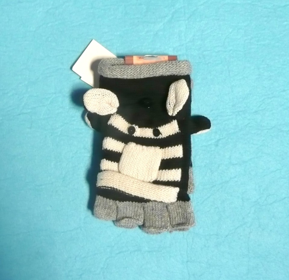 Cute Ladies Children Animal Head Mittens Gloves Winter Warm Boy/Girls ...