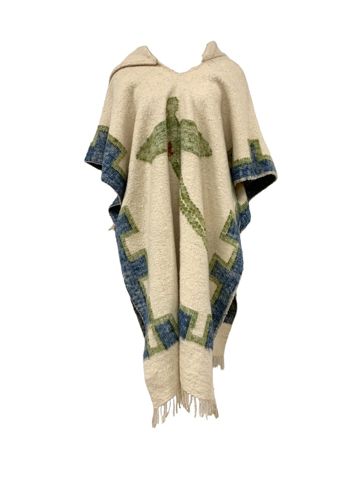 Vtg Vintage 1970s 70s Wool Phoenix Southwestern Native American Hooded ...