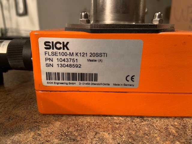 Sick FLSE100-M K121 20SSTI Gas Flow Transmitter Sender Receiver Unit ...