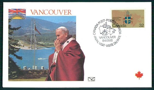 CANADA KANADA COVER 1984 PAPST-BESUCH POPE VISIT VANCOUVER fr47 | eBay