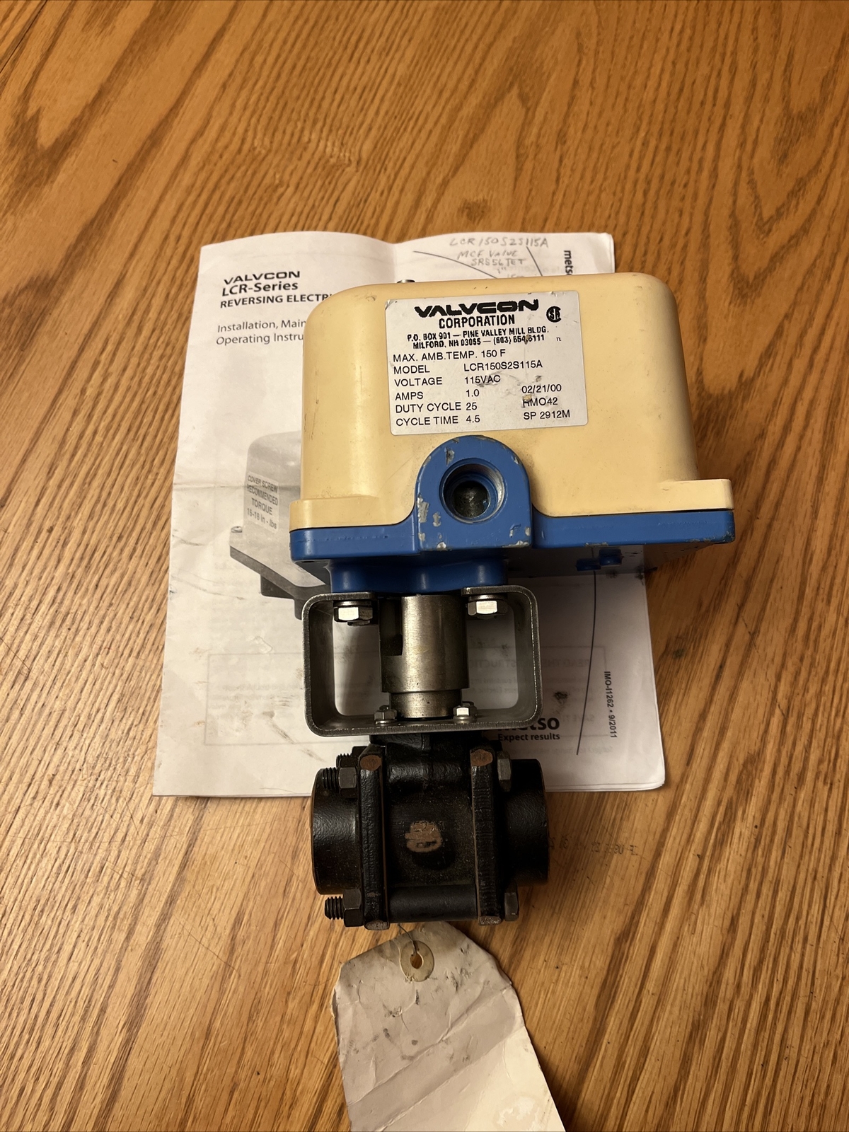 METSO VALVCON LCR150S2S115A REVERSING ELECTRIC ACTUATORS | eBay