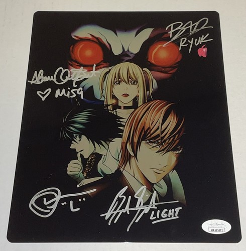 DEATH NOTE Cast Signed x4 8x10 Metal Print LIGHT L MISA RYUK Autograph ...